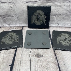 Ohio State Slate Coasters Set of 4 - Etsy