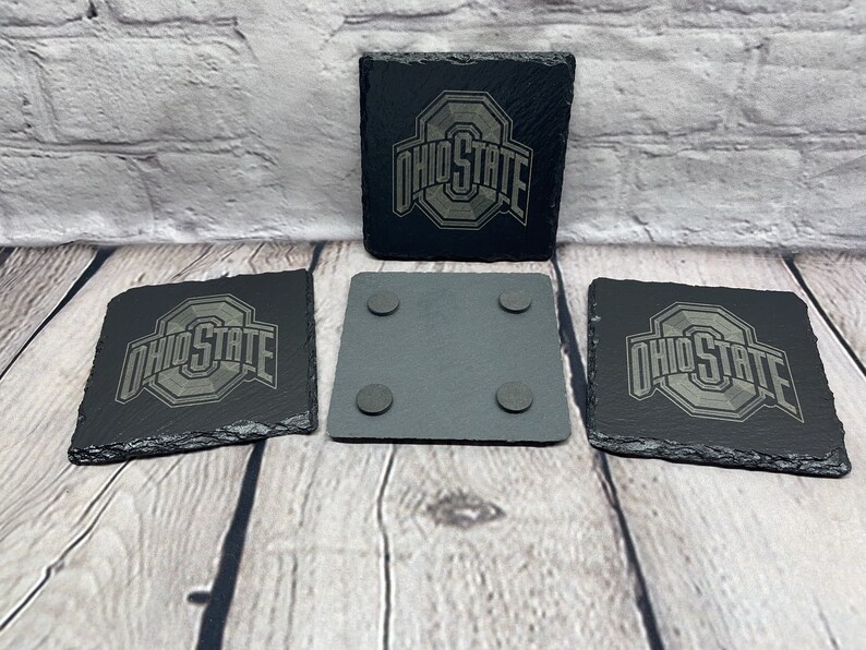 Ohio State Slate Coasters Set of 4 - Etsy