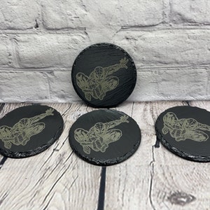 Spiderman Slate Coasters Set of 4 - Etsy