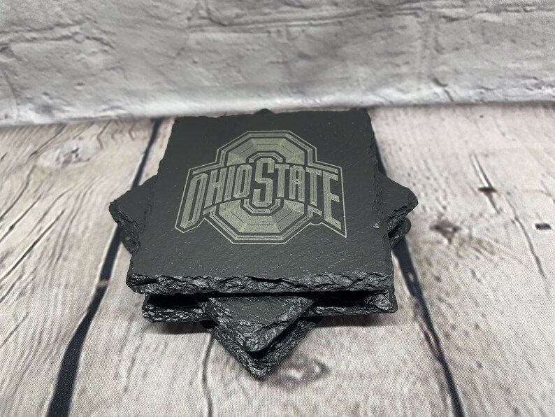 Ohio State Slate Coasters Set of 4 - Etsy