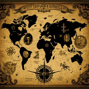 World Map Pirate Design Prints for Tumbler Sublimation, T-shirt Design ...