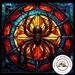 Tarantula Stained Glass Design for Tumbler Sublimation, T-shirt Design ...