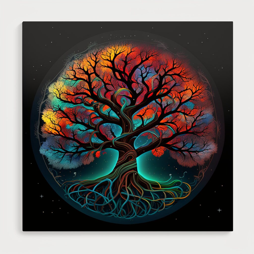 Tree of Life Celestial Bright Design for Tumbler Sublimation - Etsy