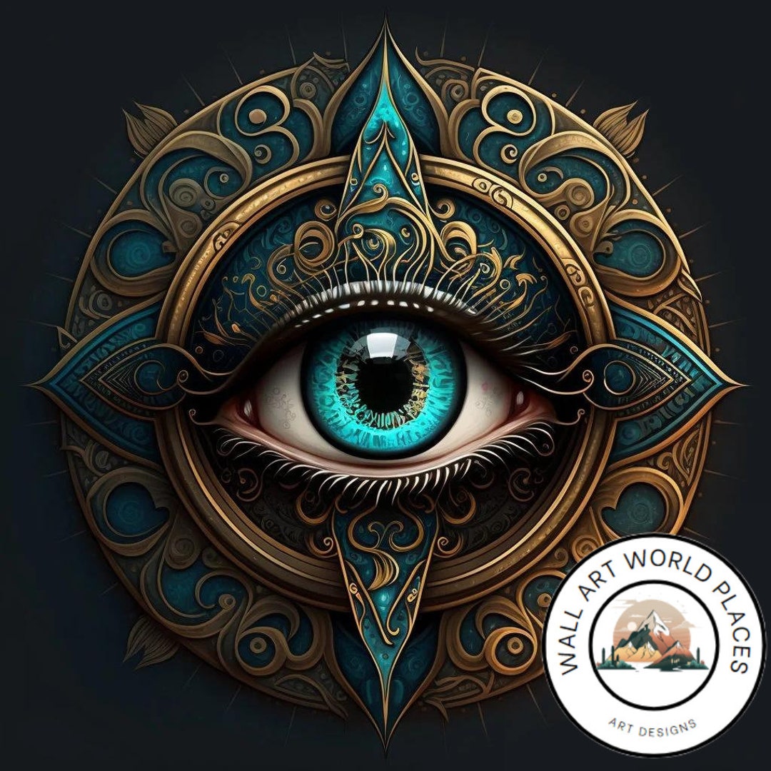 Evil Eye Design for Tumbler Sublimation, T-shirt Design, Wall Art - PNG ...