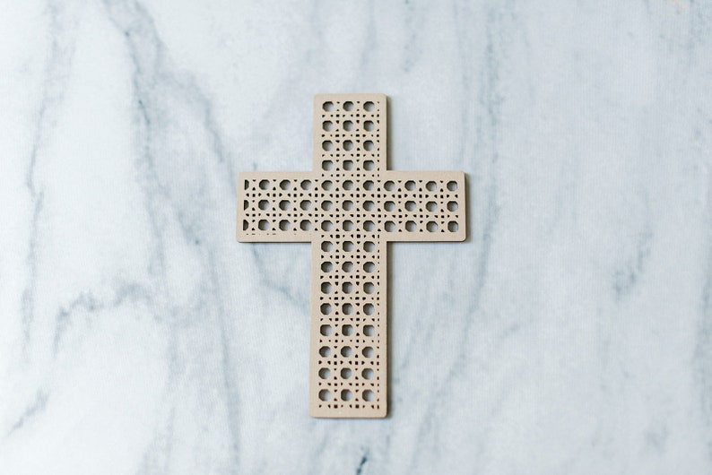 Rattan Cross Wall Hanging Christian Gift Wall Cross Boho - Etsy