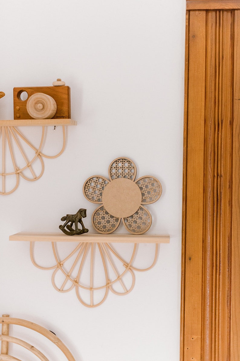 Rattan Wooden Daisies Daisy Wall Decor Daisy Nursery Decor - Etsy