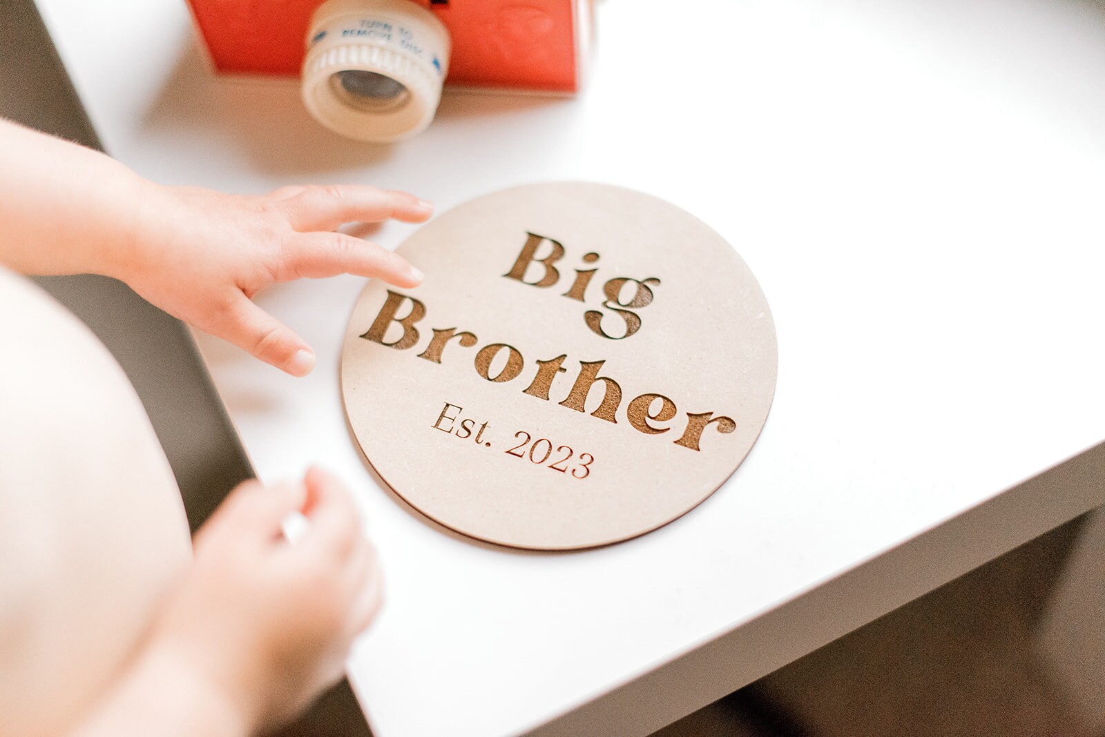 Little Sibling Announcement Sign, Little Brother Announcement Sign ...