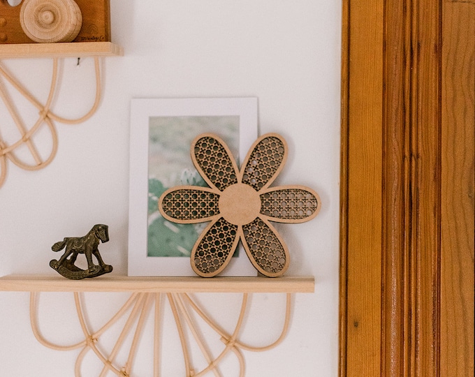 Rattan Wooden Daisies, Daisy Wall Decor, Daisy Nursery Decor, Nursery ...