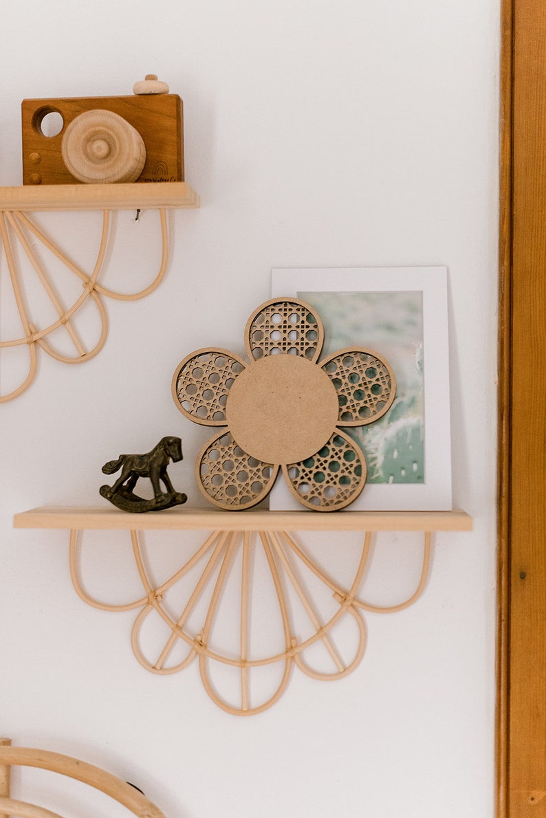 Rattan Wooden Daisies Daisy Wall Decor Daisy Nursery Decor - Etsy