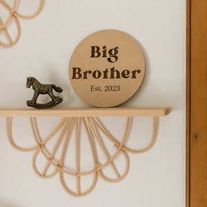 Little Sibling Announcement Sign, Little Brother Announcement Sign ...