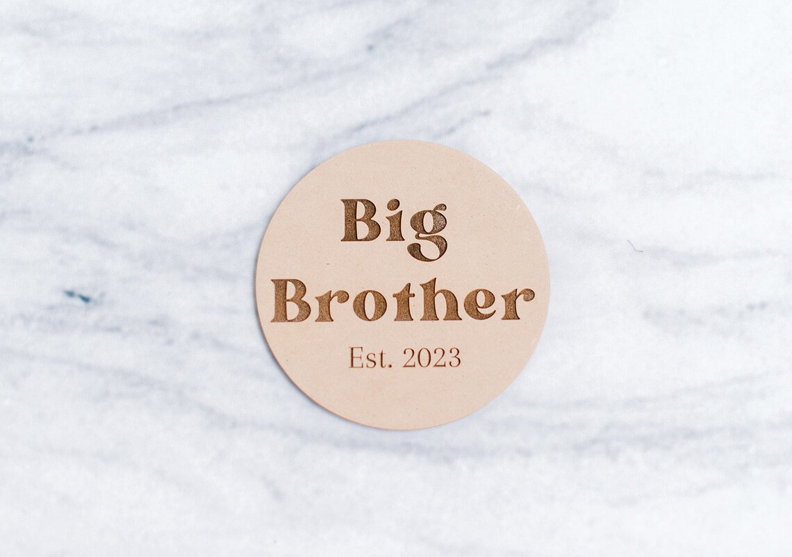 Little Sibling Announcement Sign, Little Brother Announcement Sign ...