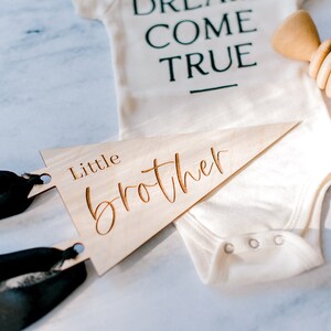 Little Sibling Announcement Sign, Little Brother Announcement Sign ...