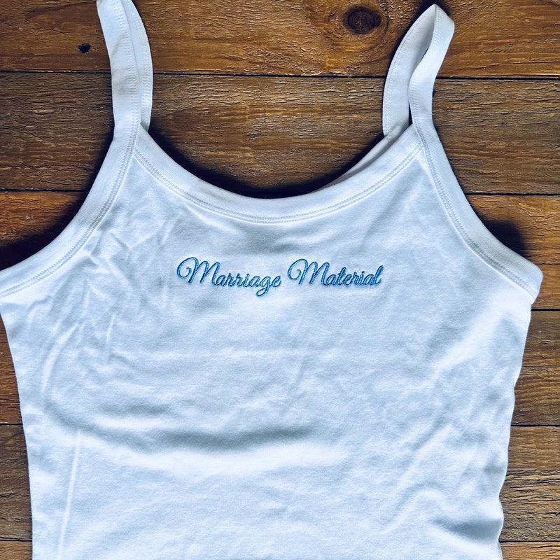 Embroidered Crop Tanks - Etsy