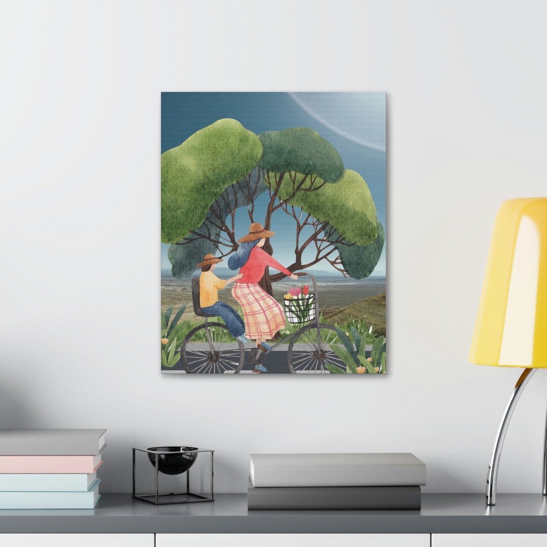 Green Tree Minimalist Canvas Print | Canvas Stretched, 1.5'' | Canvas ...