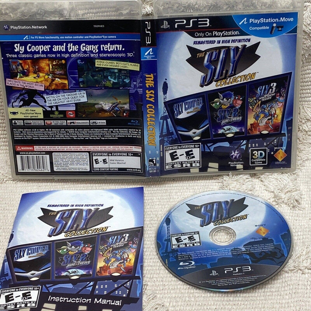 Sly Cooper Collection PS3 Playstation 3 COMPLETE W/ Manual - Etsy