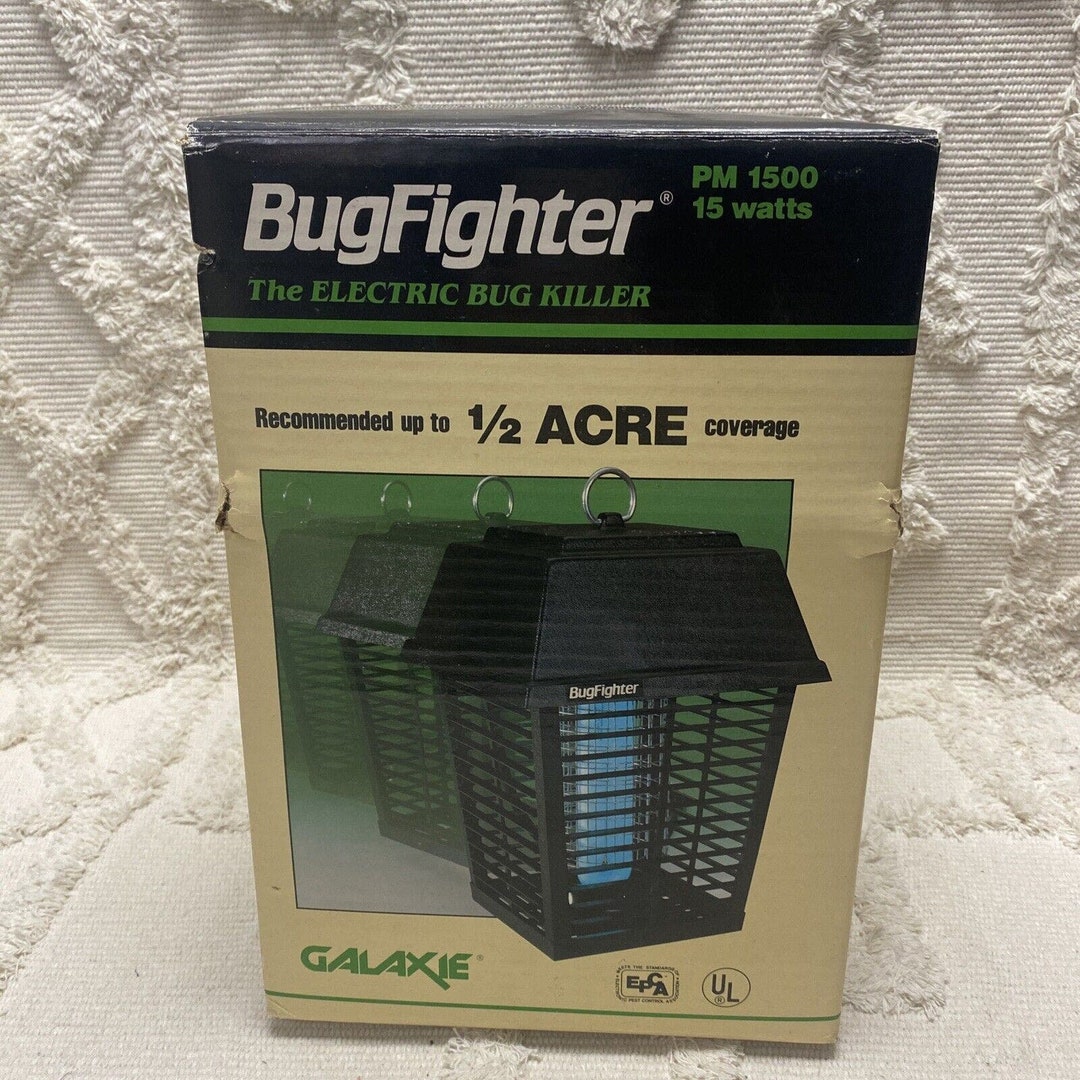 Vintage NEW Galaxie Bug Fighter Model PM 1500 Electronic Bug Zapper 1/2 ...