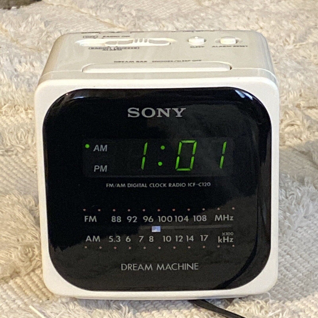 Sony White Dream Machine Clock Radiocube Alarm ICF-C120 Tested - Etsy