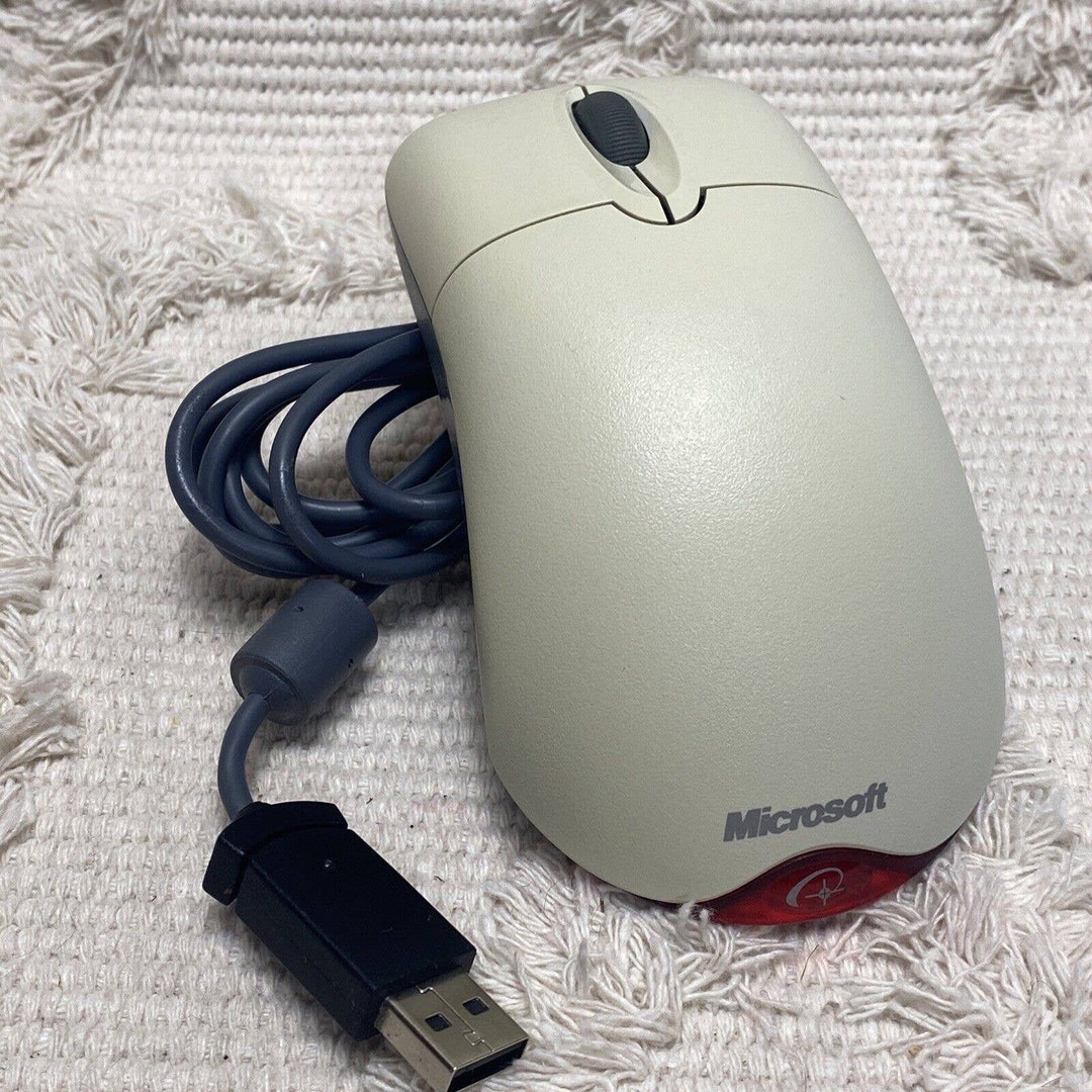 Microsoft Optical USB White Wheel Mouse X08-71118 PS/2 - Etsy