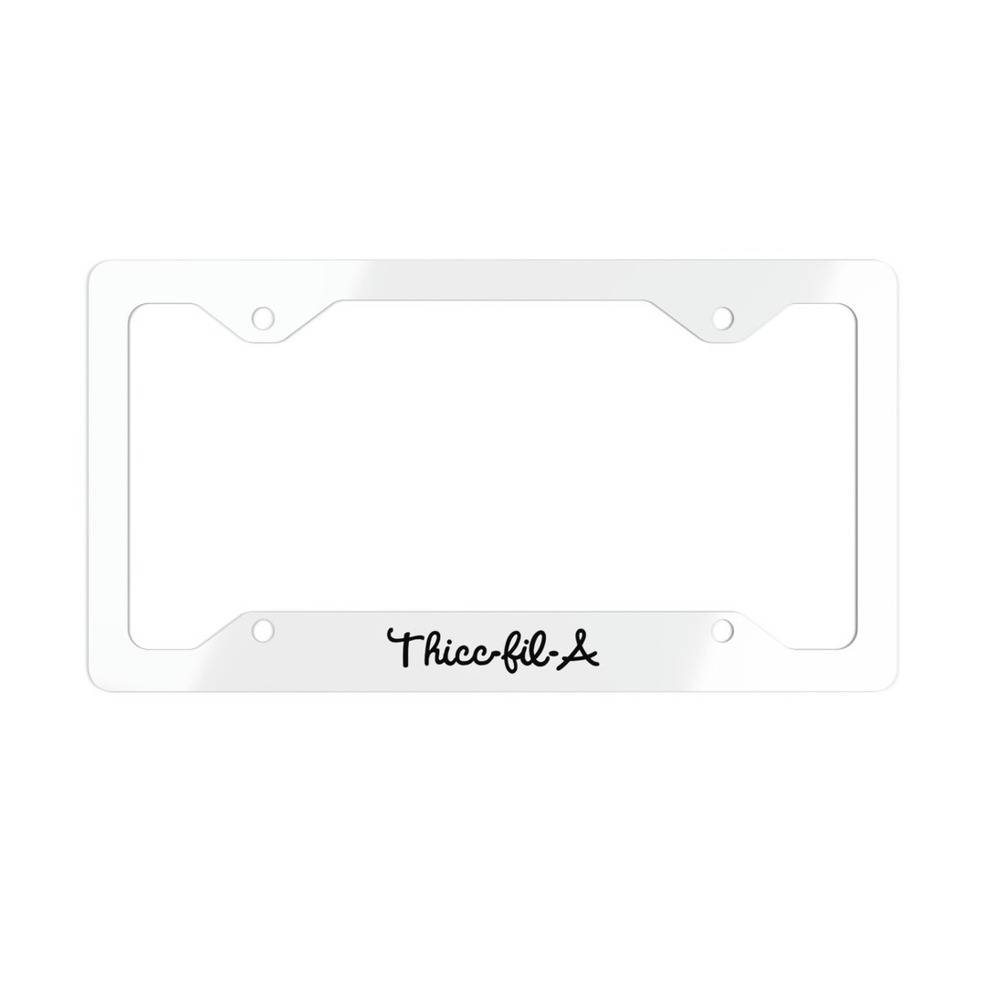 Thicc-fil-a License Plate Frame - Etsy