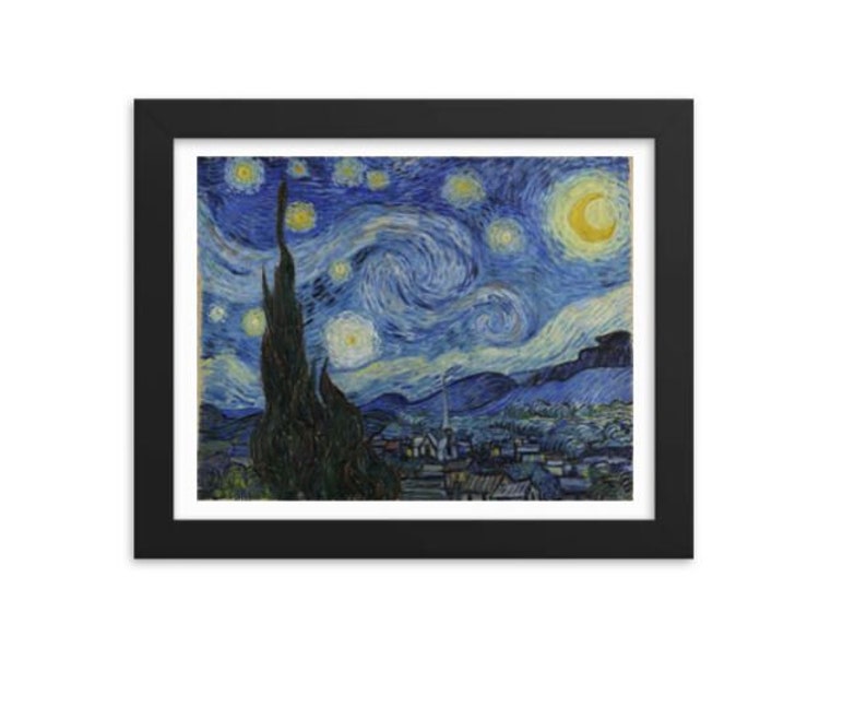 The Starry Night Print by Van Gogh, High Quality Digital Prints for ...