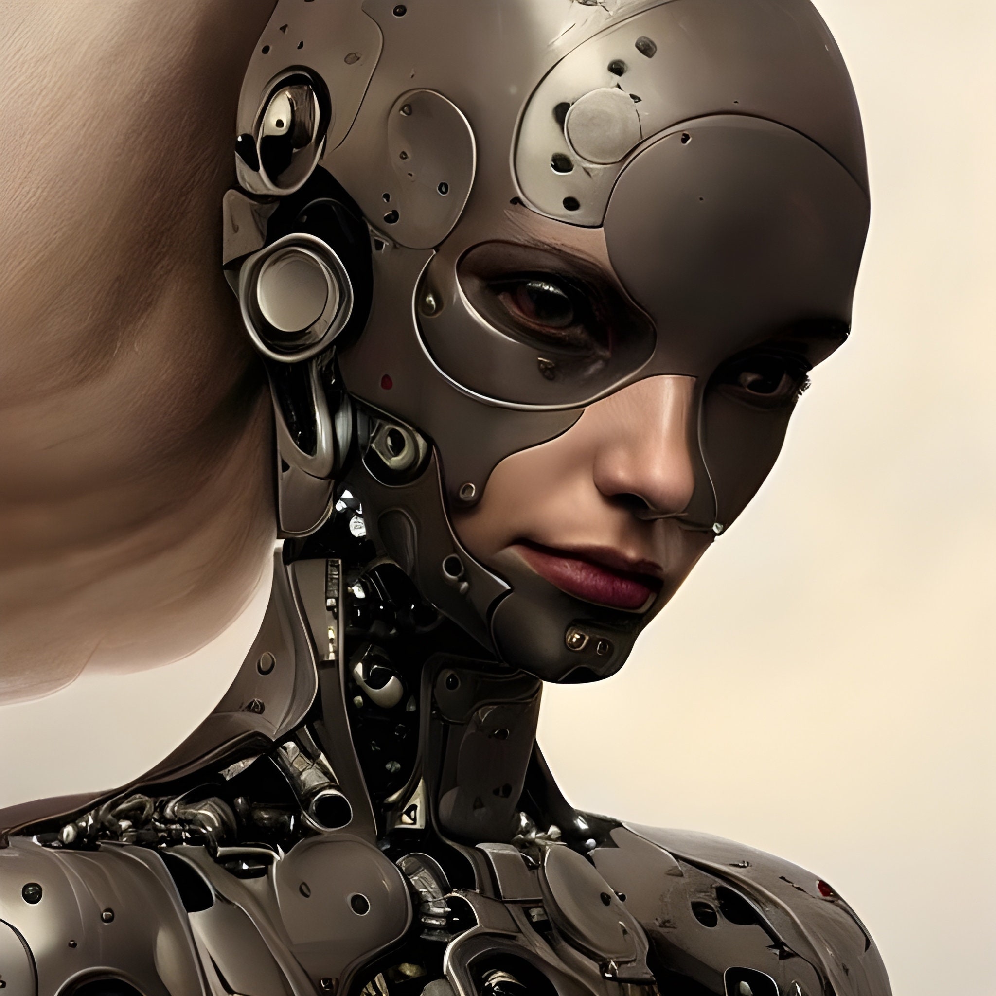 Cyborg Metal Head - Etsy