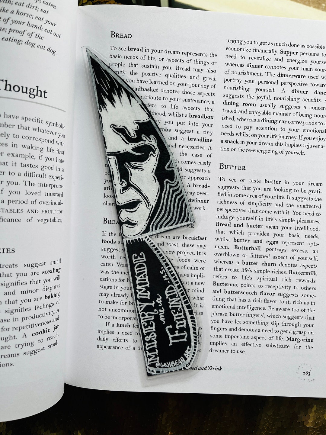 Hand Painted Vintage Frankenstein Bookmark One of a Kind - Etsy