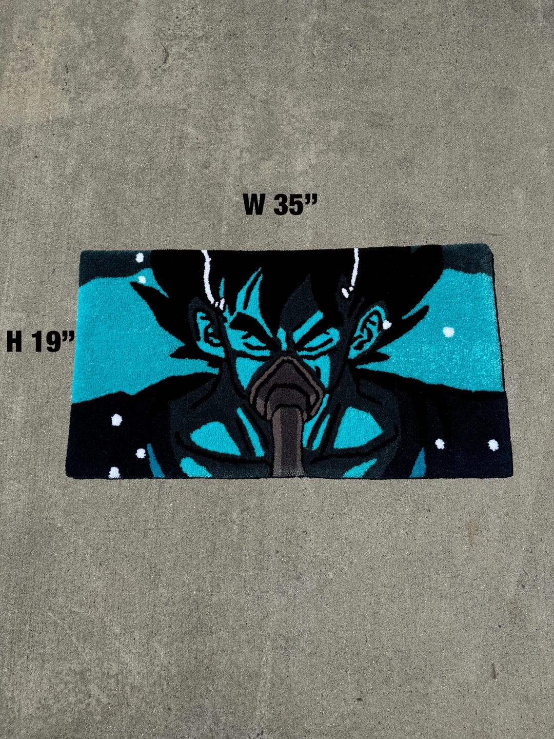 Goku Tufted Rug Somethingrugs - Etsy