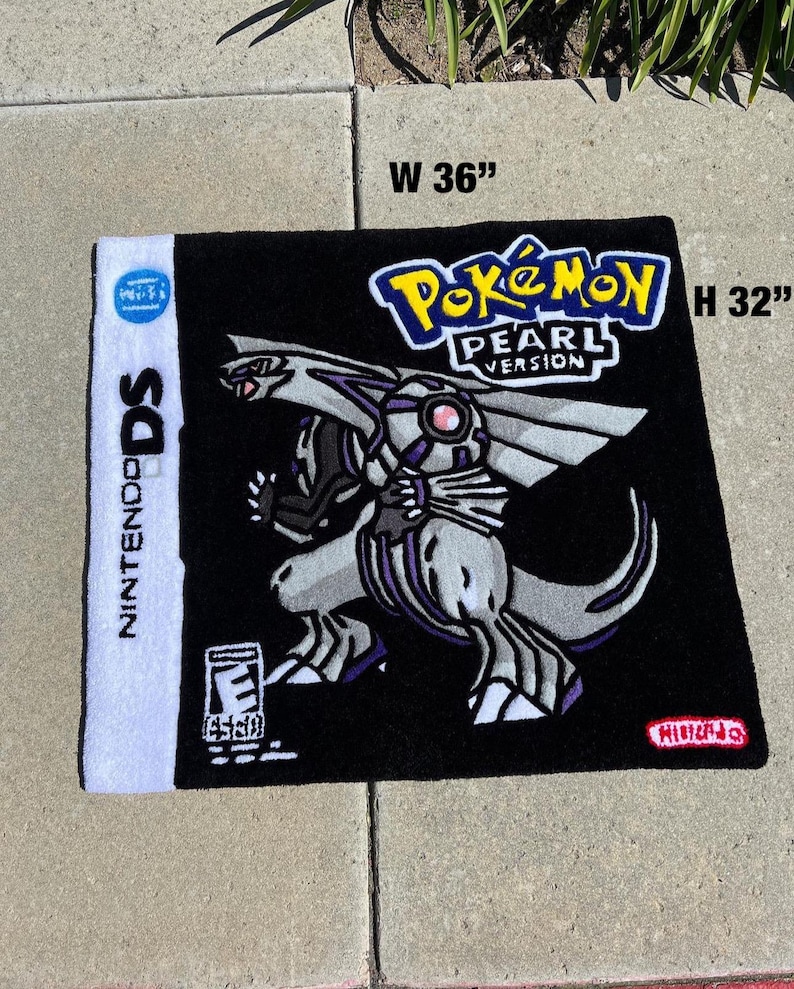Pokemon Tufted Rug | Pearl Version | Somethingrugs - Etsy