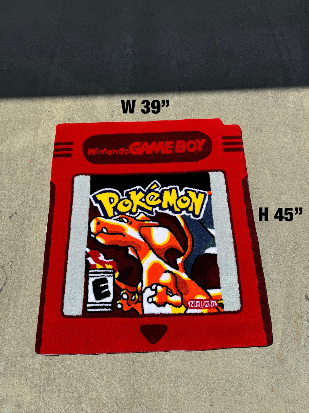 Pokémon Red Tufted Rug | Somethingrugs - Etsy