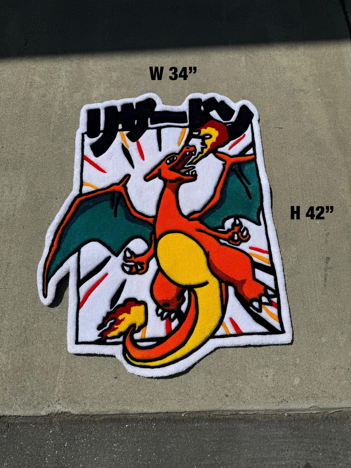 Charizard Tufted Rug Pokemon Tufted Rug Somethingrugs - Etsy
