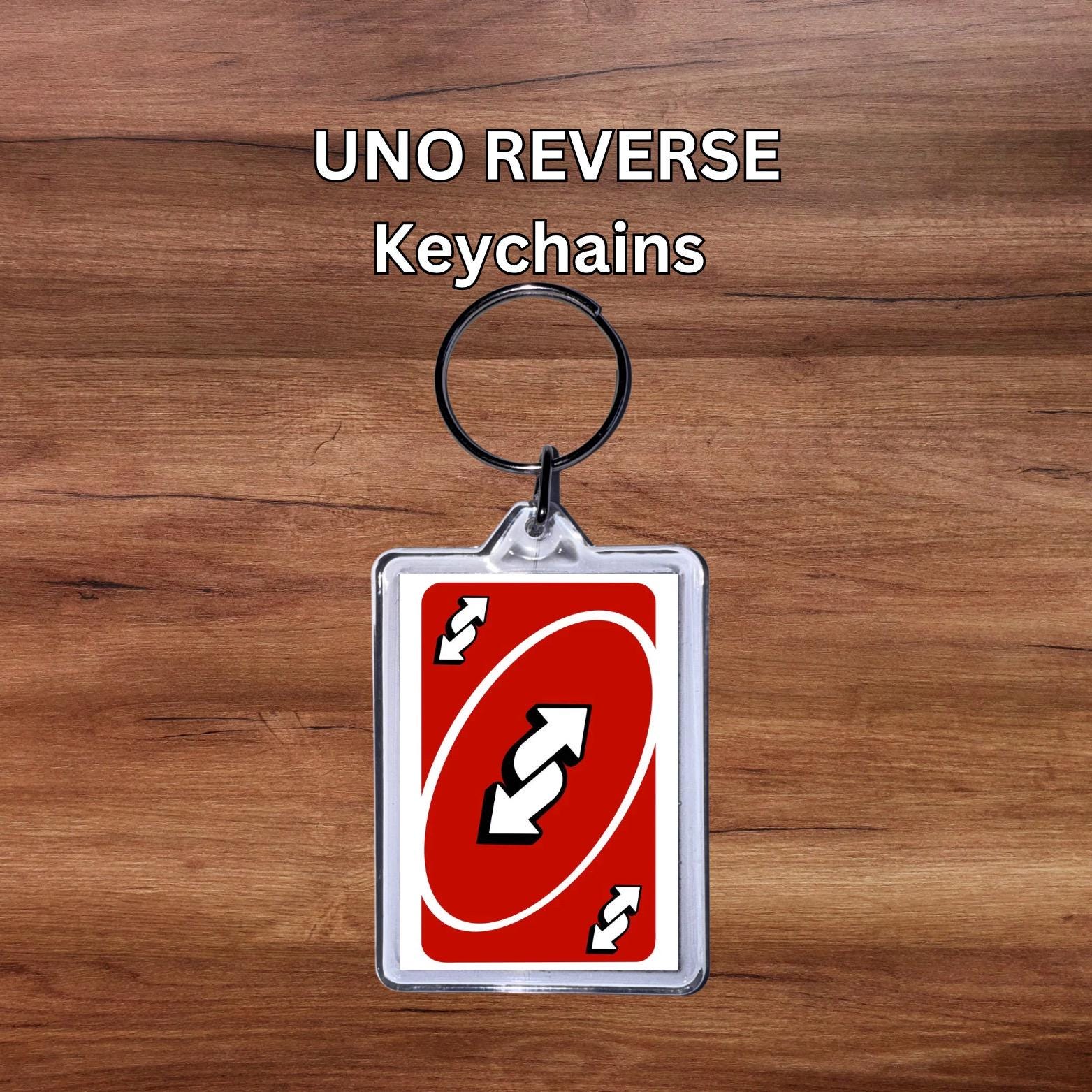 UNO Reverse Keychain - Mini UNO! Reverse Card, Perfect Gift, Present - Etsy