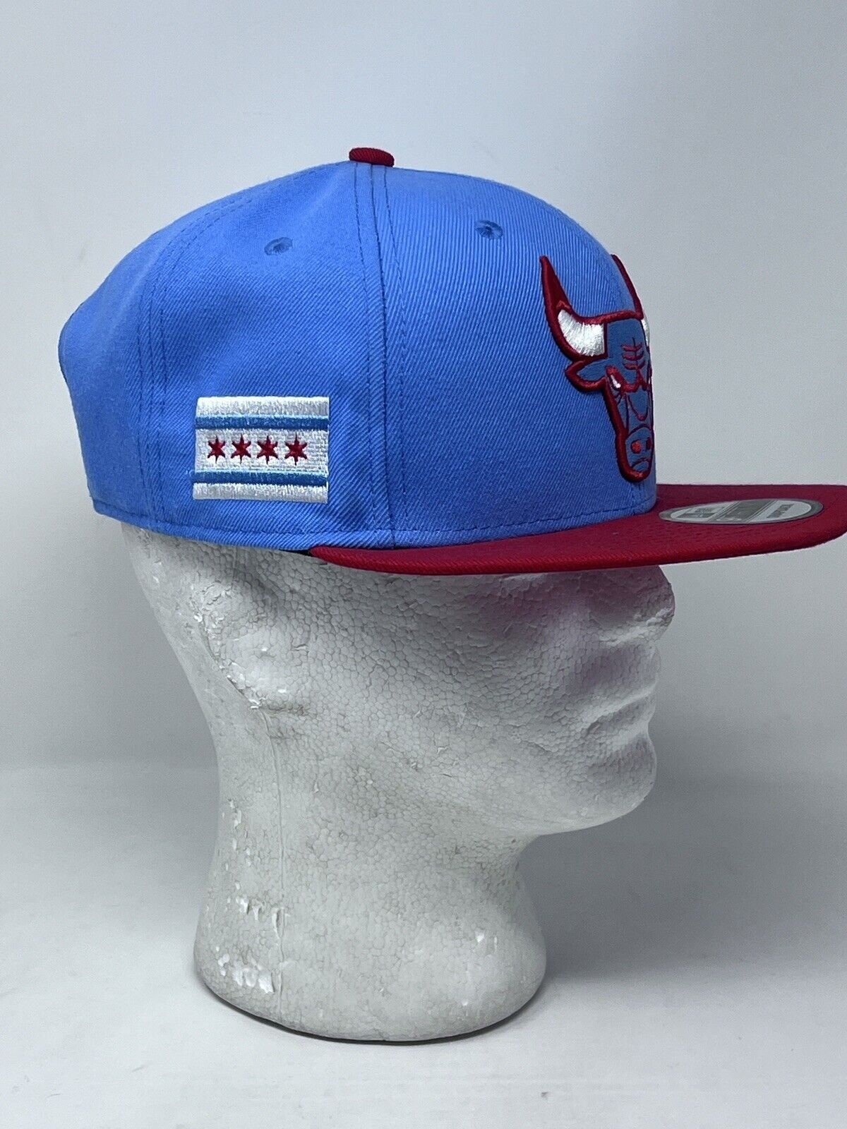 New Era 9fifty NBA Chicago Bulls Fans Hat Sky Blue/red/white Flag ...