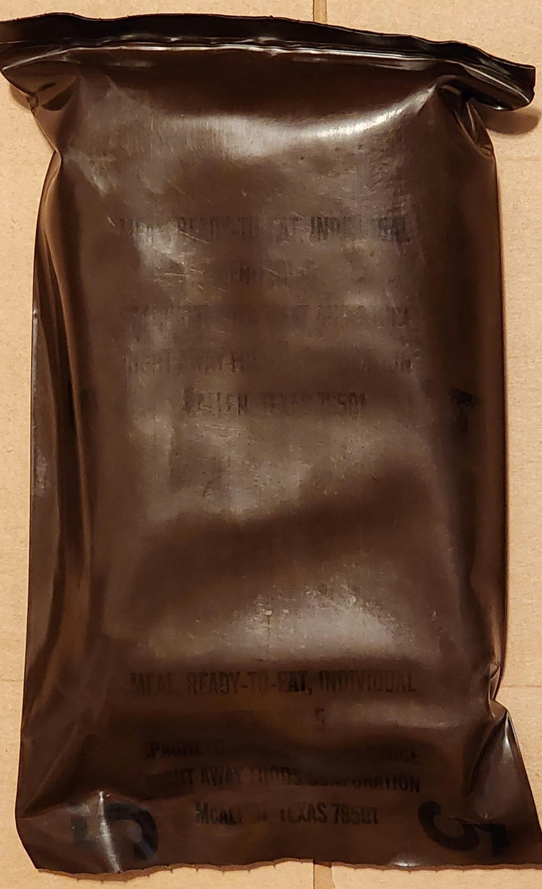 1988-1996 US Military MRE Menu 5 Spaghetti With Meat and Sauce ...