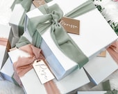 MAGNETIC BOX ONLY Boho Dusty Rose Personalized Empty Gift Box - Etsy