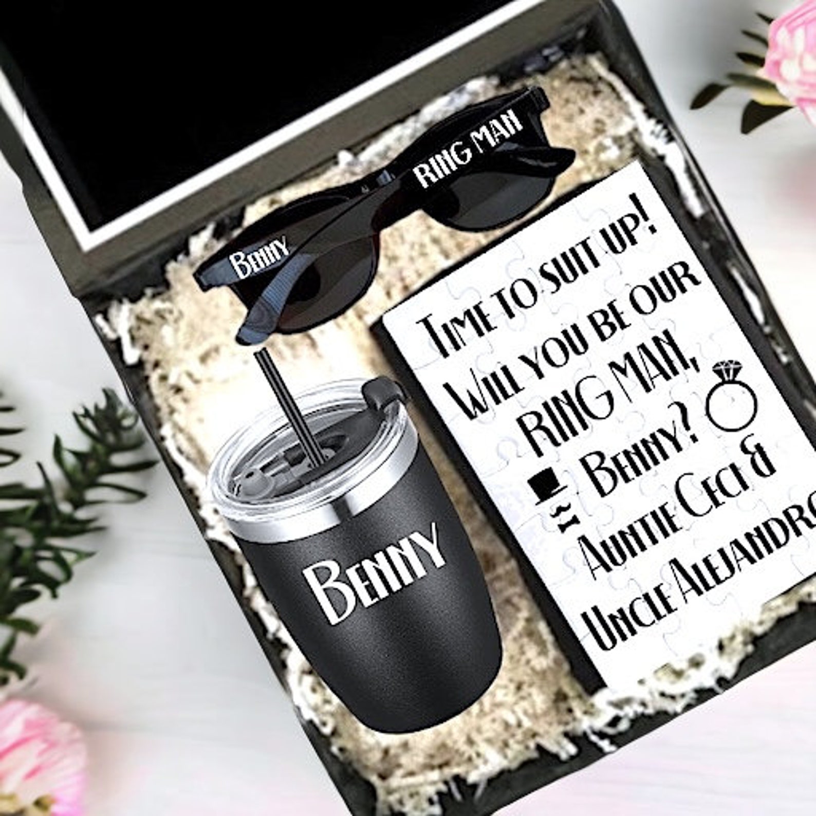 Personalized Ring Bearer Gift Box Ring Security Proposal Box Gift Ring ...