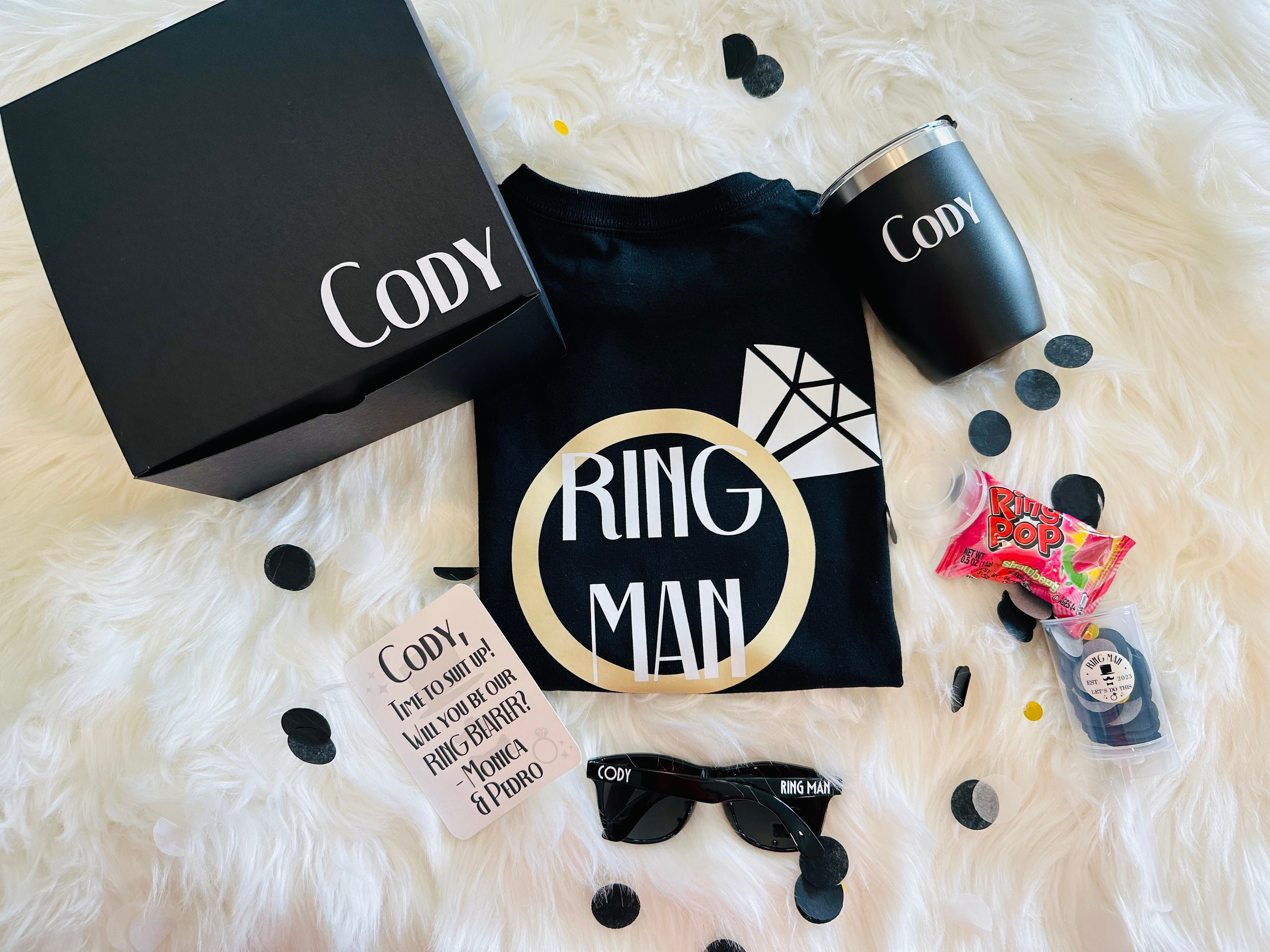 Ring Bearer Thank You Box Gift Box Ring Security Gift Ring Bearer Gift ...