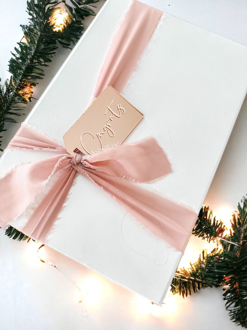 MAGNETIC BOX ONLY Boho Dusty Rose Personalized Empty Gift Box - Etsy