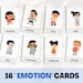 EMOTIONS Printable Flash Cards for Kids, Homeschool Learning Material ...