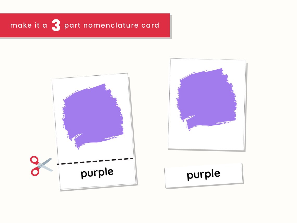 COLORS Printable Flash Cards for Kids, Homeschool Learning Material ...