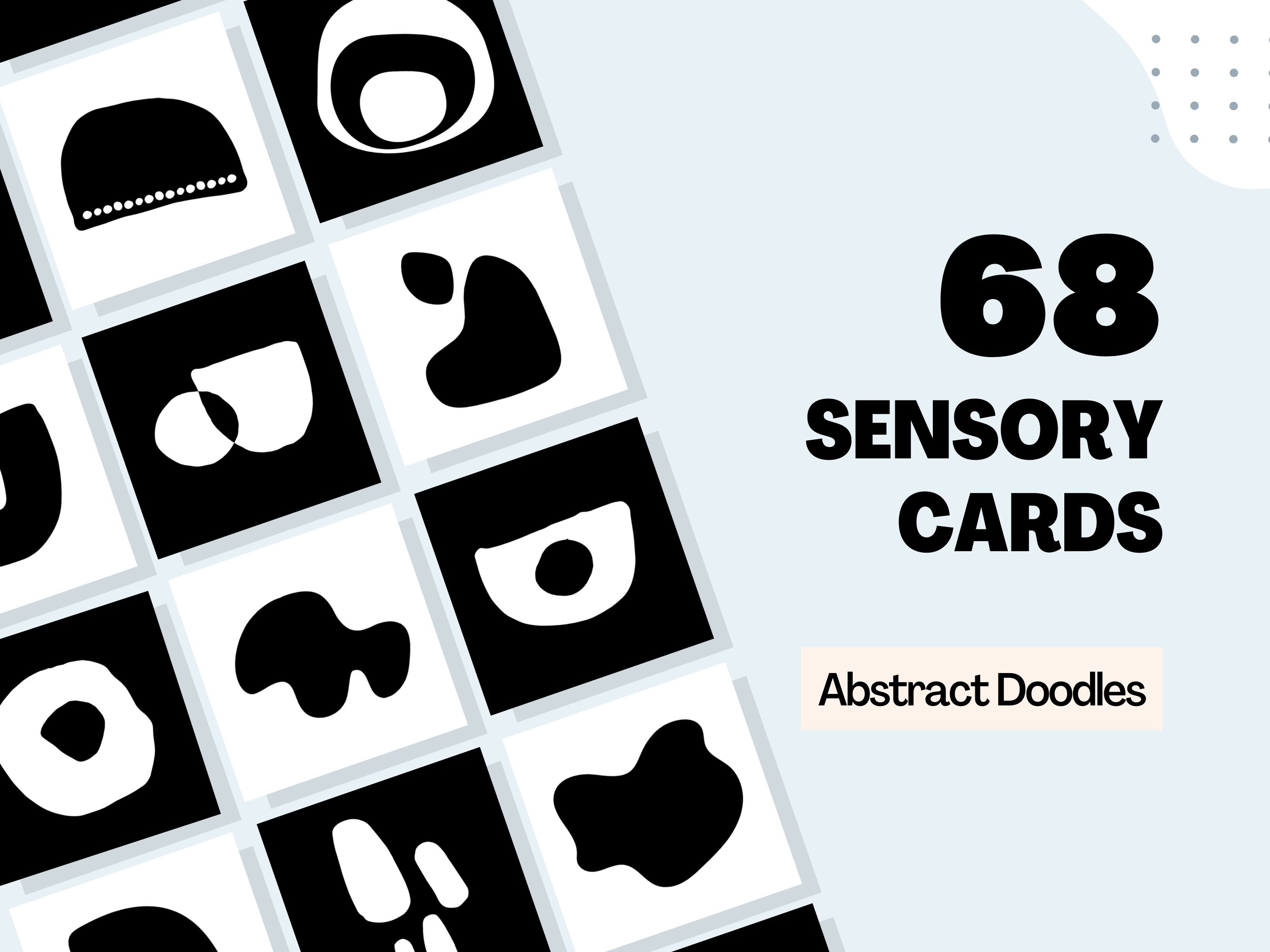 Black & White Baby Sensory Cards High Contrast Printable Montessori ...