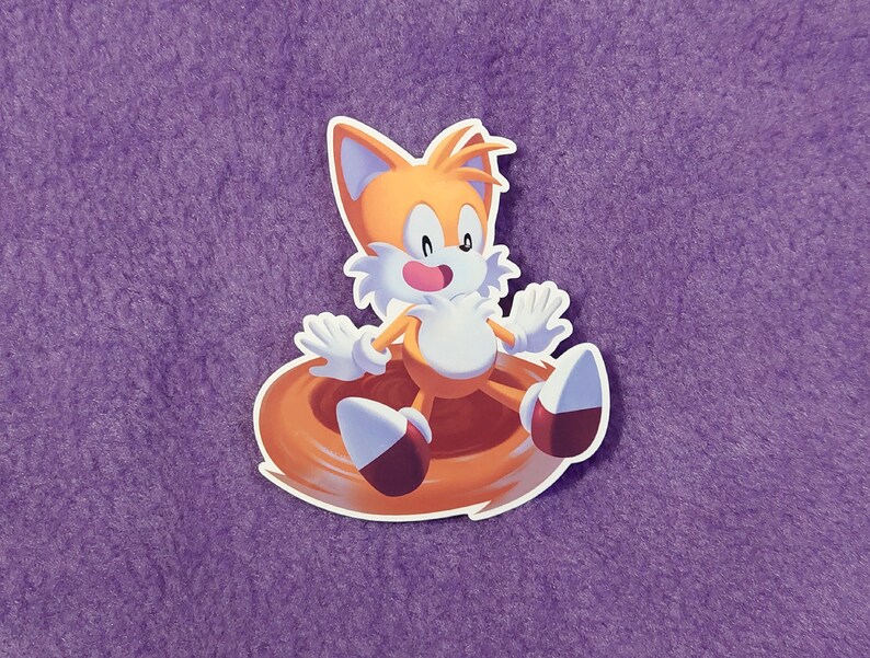 Classic Sonic, Tails, & Knuckles Trio 3" Vinyl Sticker - Etsy