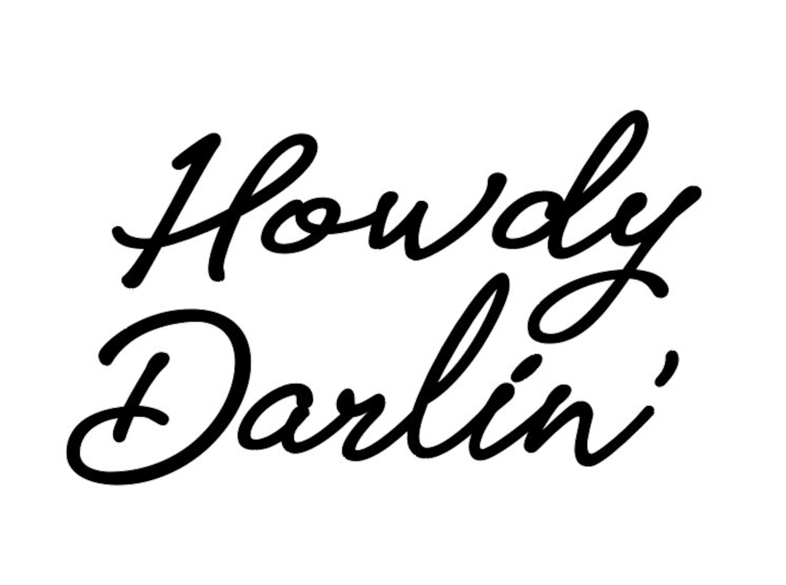 Howdy Darlin Svg, Cowboy, Cowgirl, Trucker Hat - Etsy