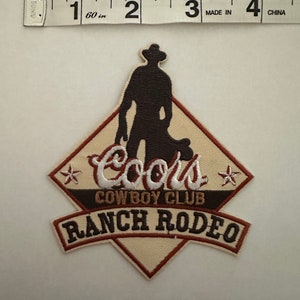 Coors Cowboy Club Rodeo Patch, Trucker Hat, Iron On - Etsy