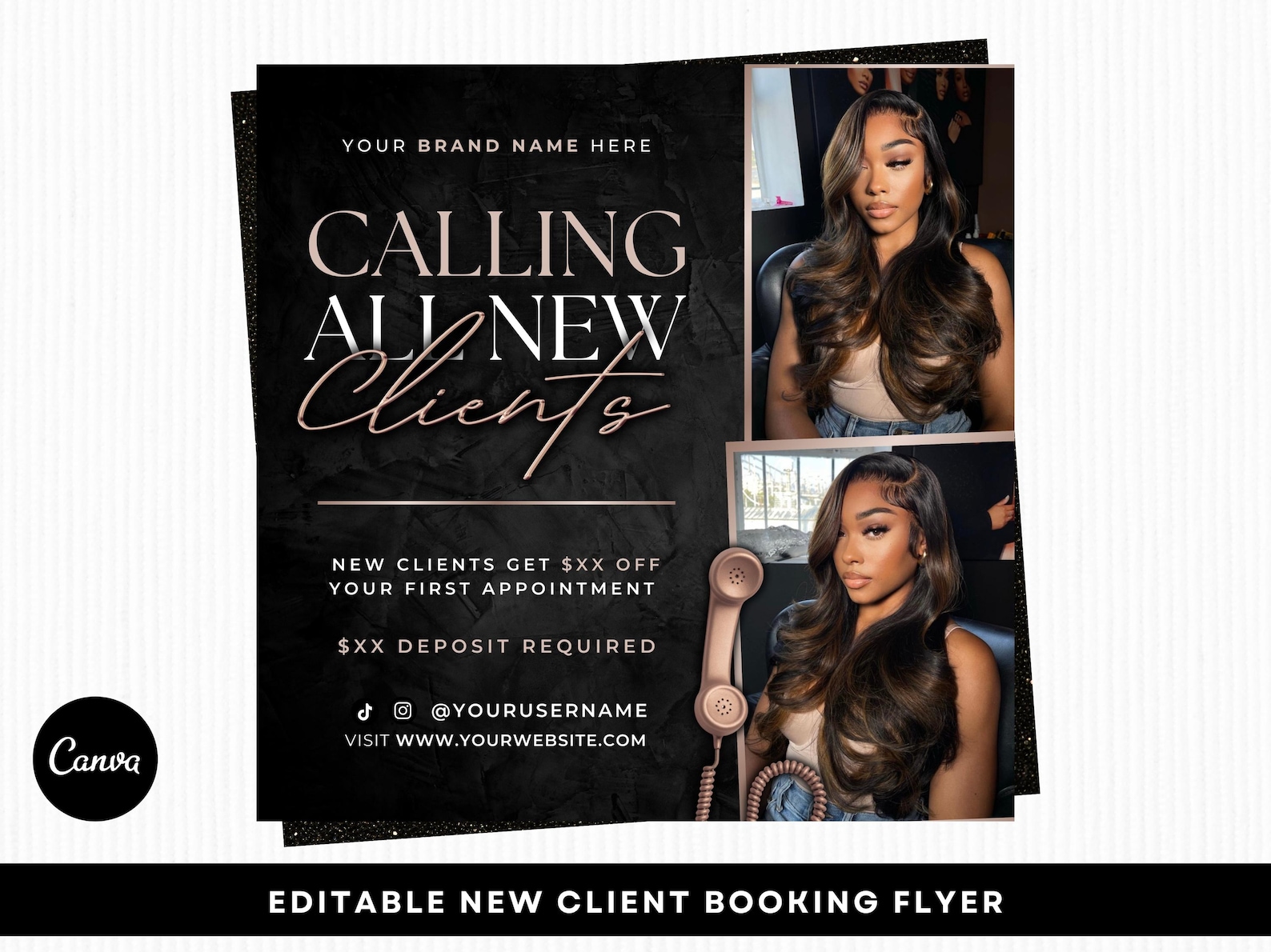 New Client Booking Flyer, Calling All New Clients, Hair Stylist ...