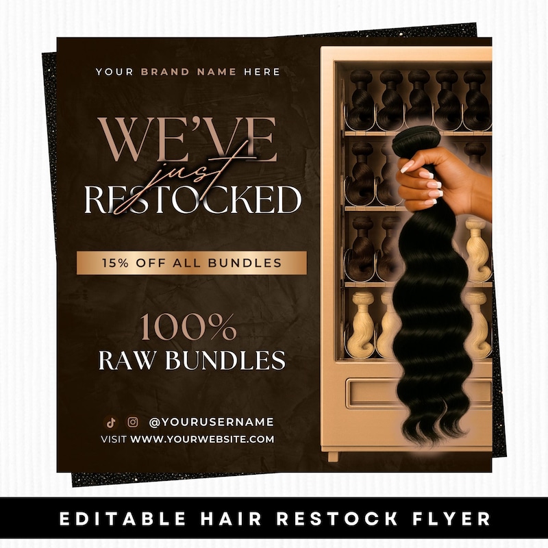 Restock Flyer Template - Etsy