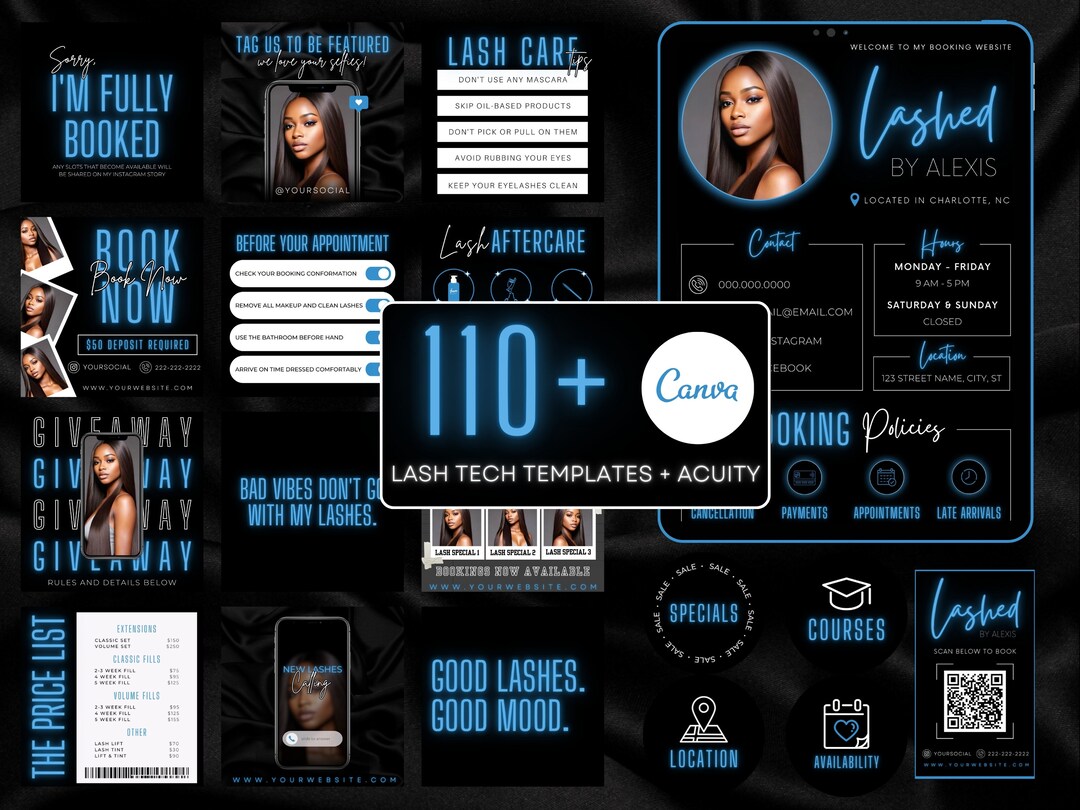 110 Lash Tech Templates | Lash Tech Highlight Covers | Instagram Story ...