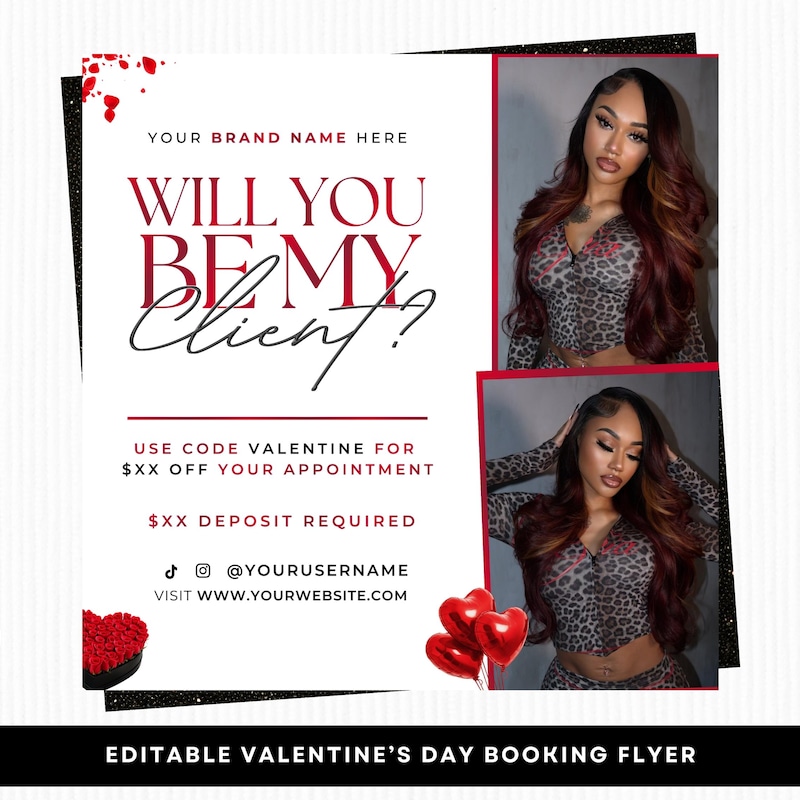 Valentine Client Template - Etsy