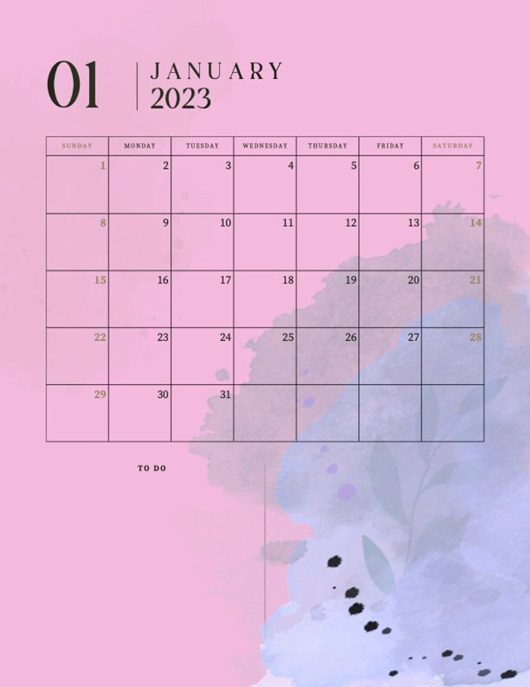 2023 Digital Calendar - Etsy