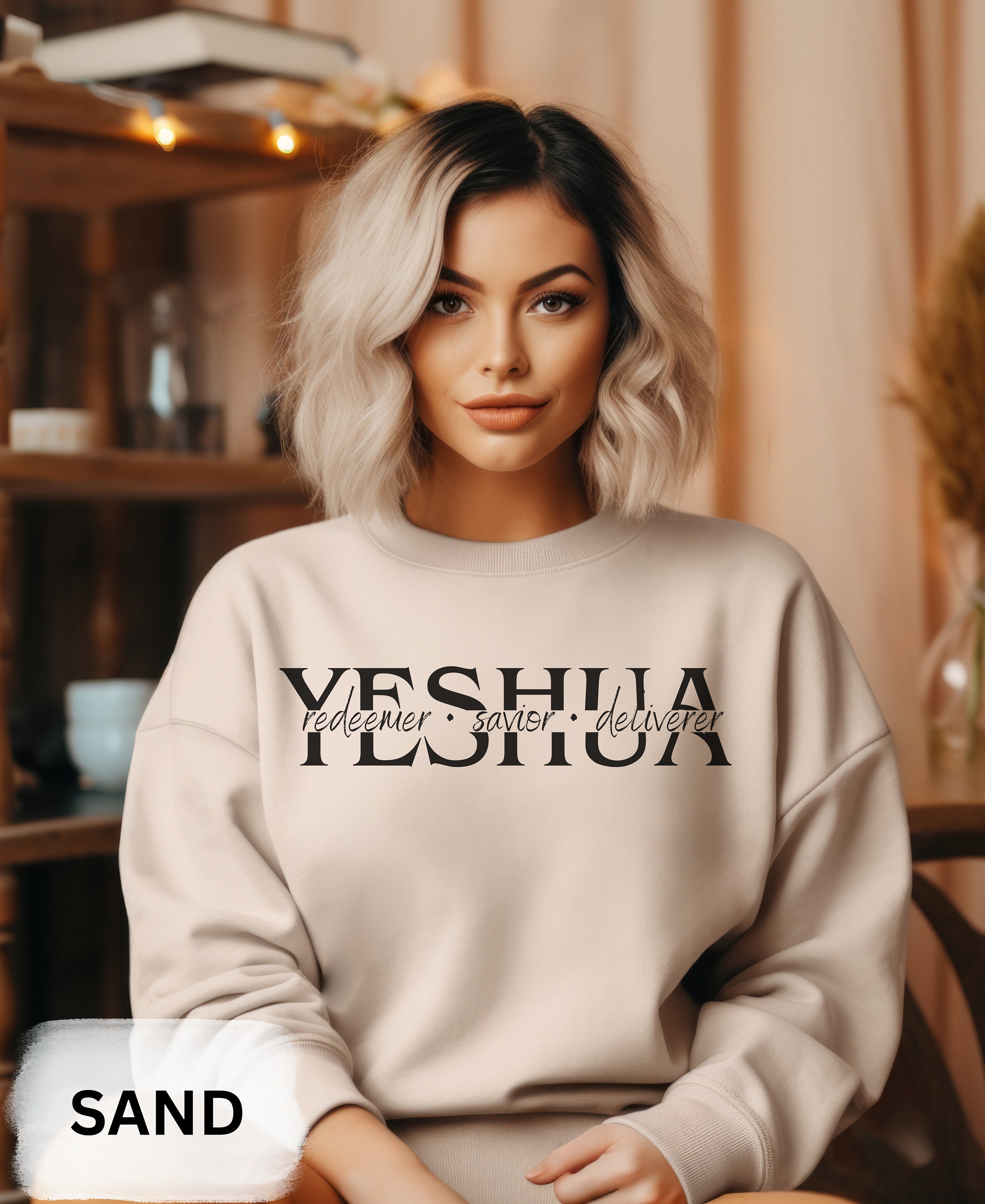 YESHUA Sweatshirt, Jesus Shirt, Christian Tee, Yahweh Vintage Shirt ...