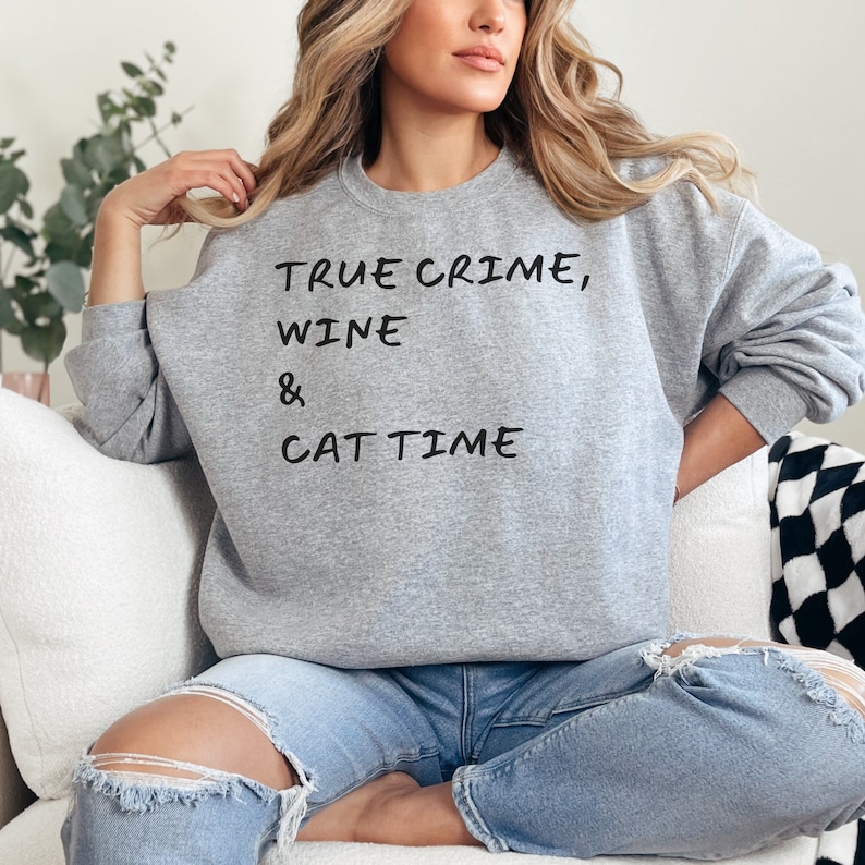 True Crime Sweatshirt, Criminal True Crime Junkie Shirt, True Crime ...